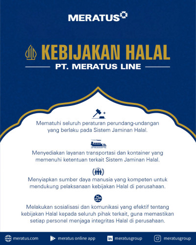 Meratus - Meratus Achieves Halal Certification as the First Shipping ...